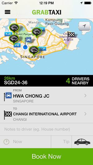 [Singapore] GrabTaxi - Disrupting The Singapore Cab Industry, One Cab ...